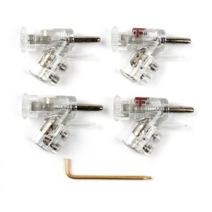 WBT-0610Ag Banana Connectors, Pure Silver