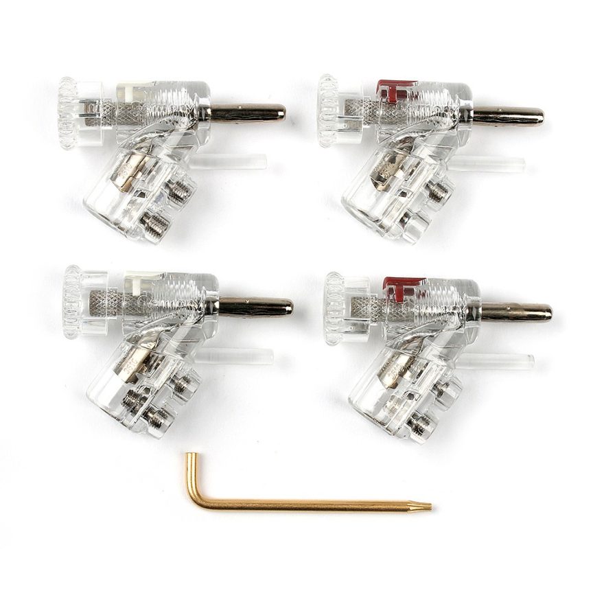 WBT-0610Ag Banana Connectors, Pure Silver