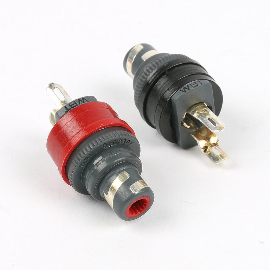 WBT-0201 RCA Sockets, Gold-Plated.
