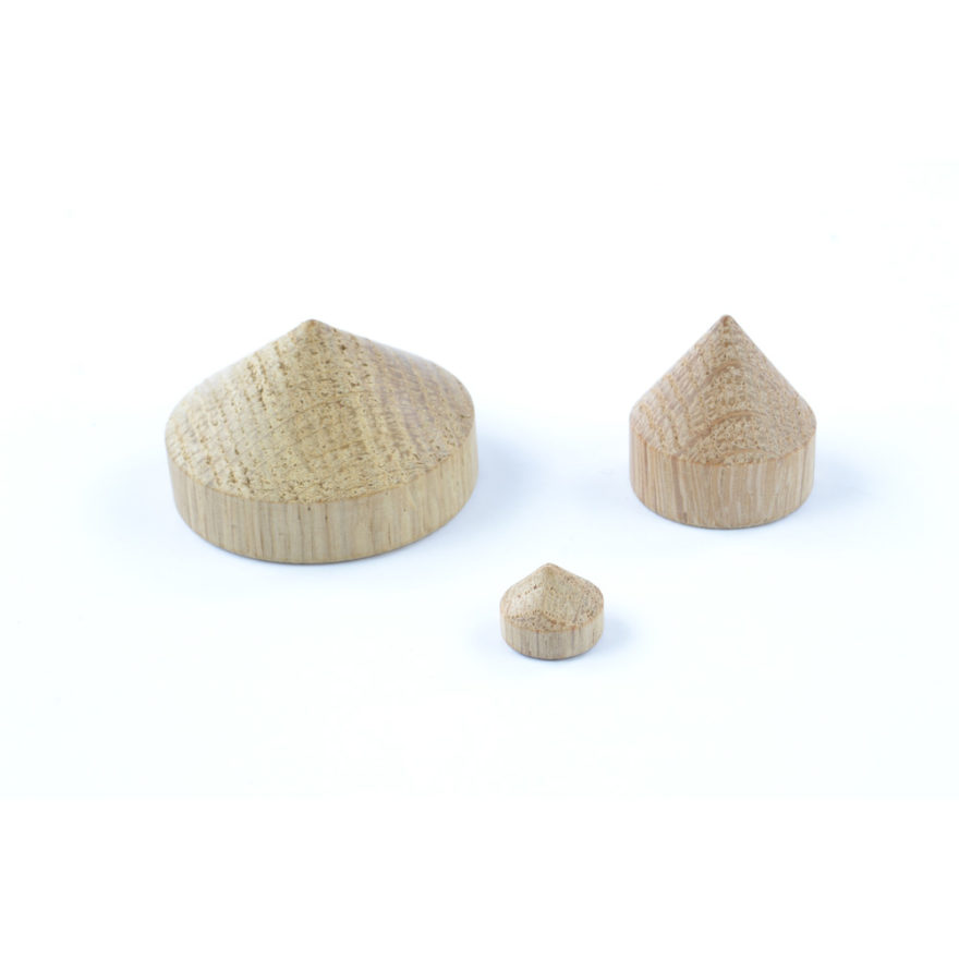 Oak Cone Feet Isolation Supports