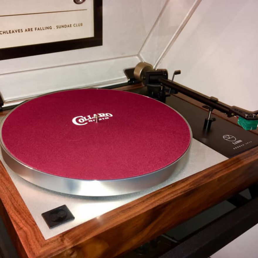 Collaro Audio Precision Red Turntable Mat - MCRU