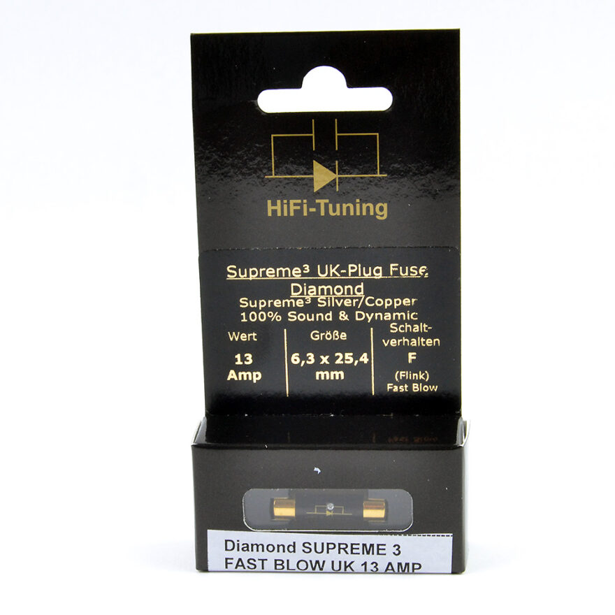 HiFi-Tuning Supreme3 Diamond UK Mains Plug Fuse 13A - MCRU