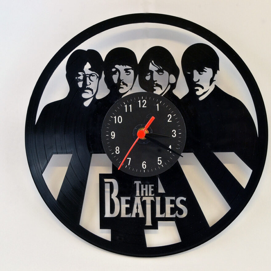 The Beatles - Hand Crafted Vinyl Record Clock - MCRU
