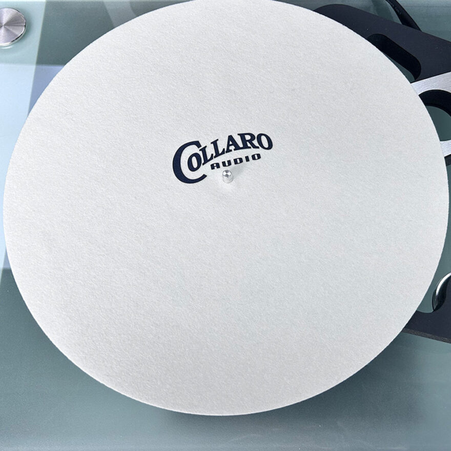 Collaro Audio White Precision Turntable Mat - MCRU